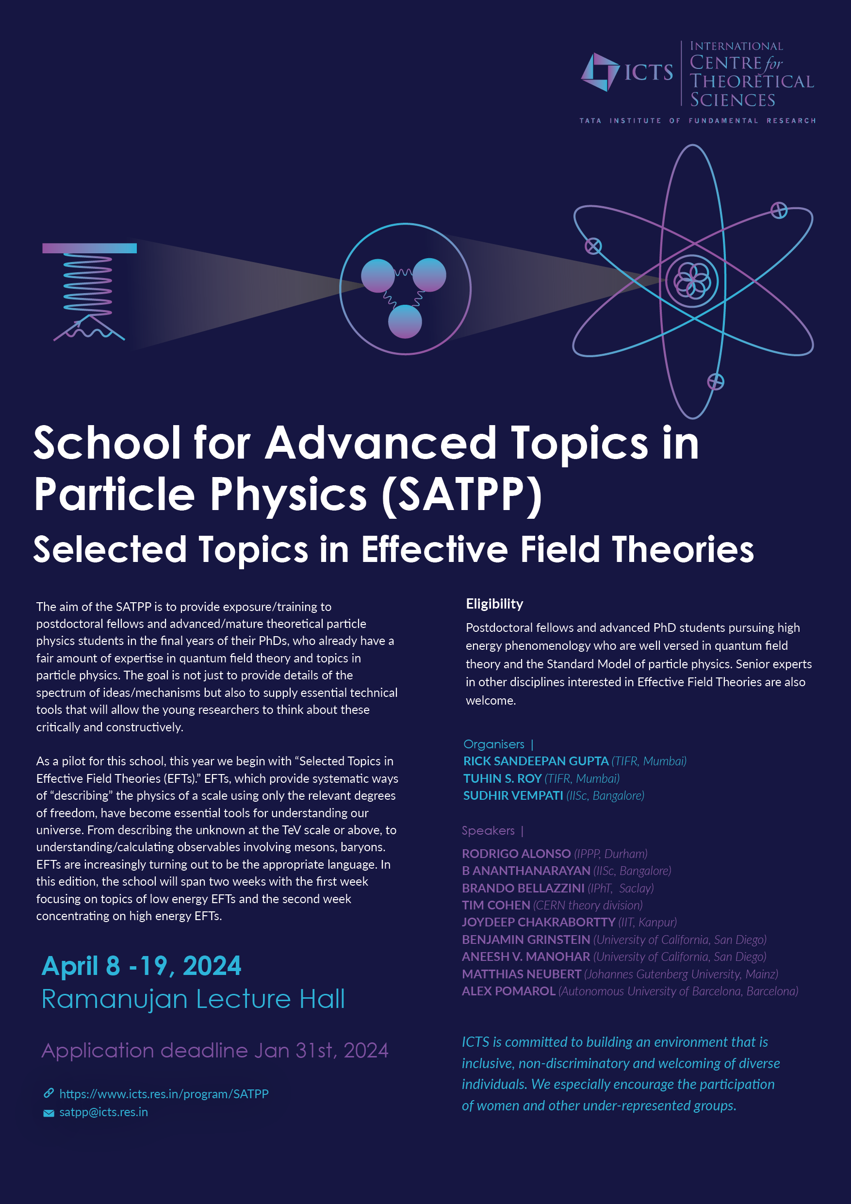 School for Advanced Topics in Particle Physics (SATPP): Selected Topics in Effective Field ...